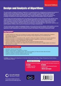 Design and Analysis of Algorithms – 2 Edition – Dr. S. Sridhar